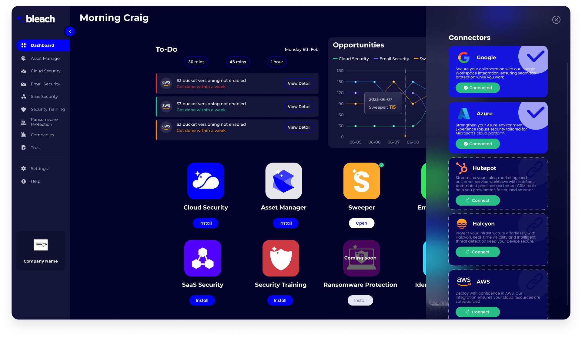 Bleach Security - Cybersecurity Platform for SMBs